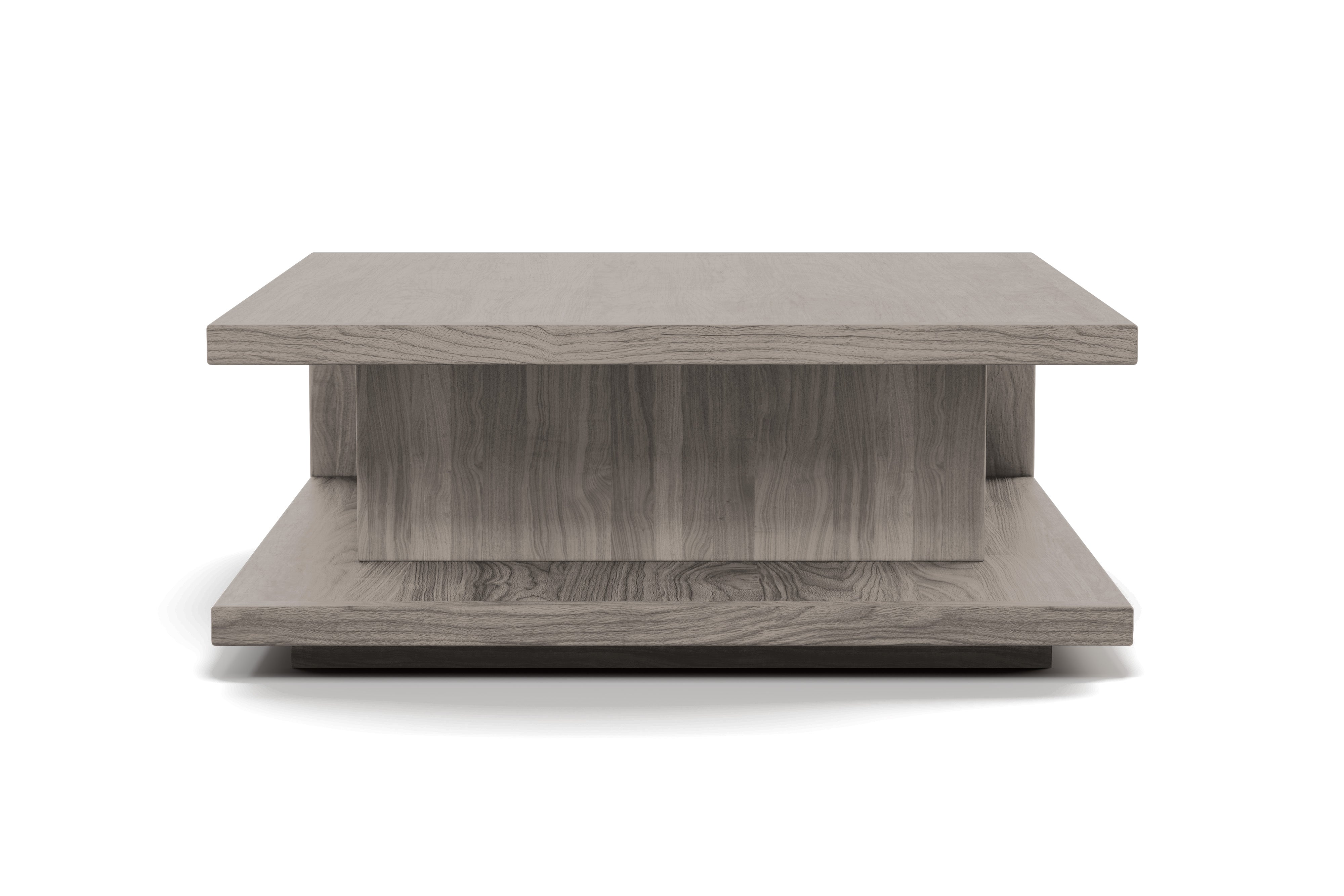 Muri Red Oak Veneer Wood Coffee Table with Storage – Modern & Timeless ...